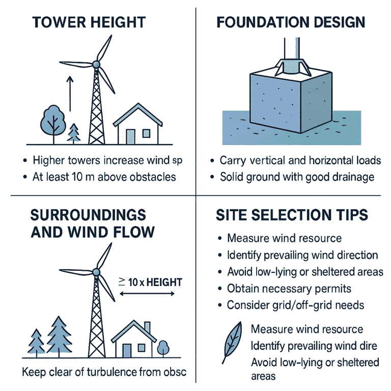 Best Tower Height and Site Selection for Small Wind Turbines - New ...